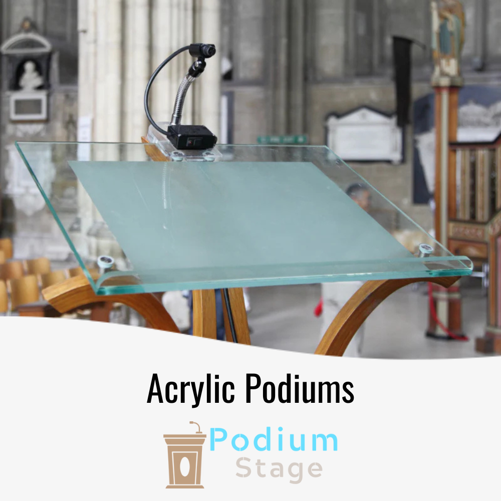 Acrylic Podiums & Lecterns | Clear Plexiglass Podium Stands | Shop Now ...