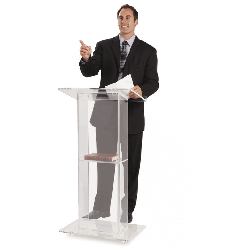 Acrylic Podiums & Lecterns | Clear Plexiglass Podium Stands | Shop Now ...