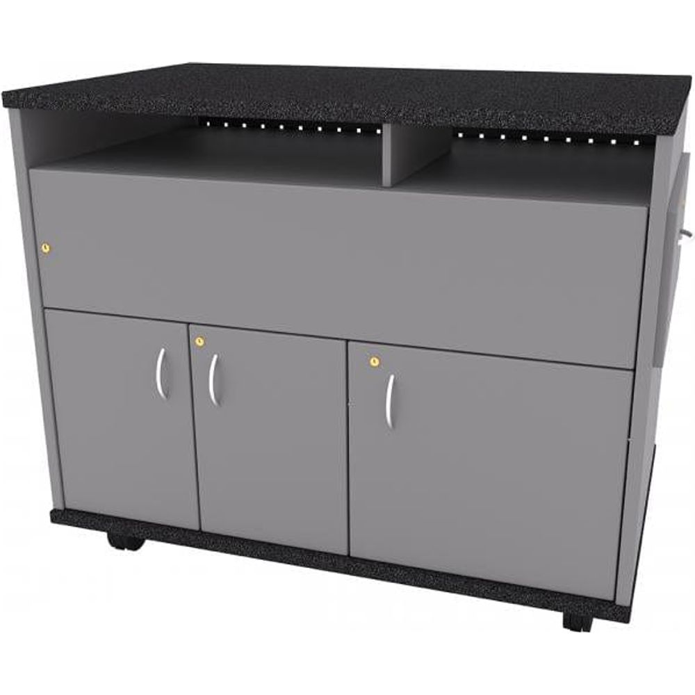 Nova Solutions Square Top AV Lectern With Pullout Shelf — Podium Stage