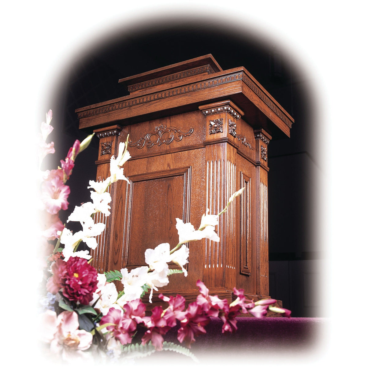 Imperial Woodworks Wooden Church Pulpit TSP-120 — Podium Stage